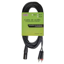 080-836 Cable de Audio Plug Cannon Macho a 2 Plugs RCA Macho 5m RAD